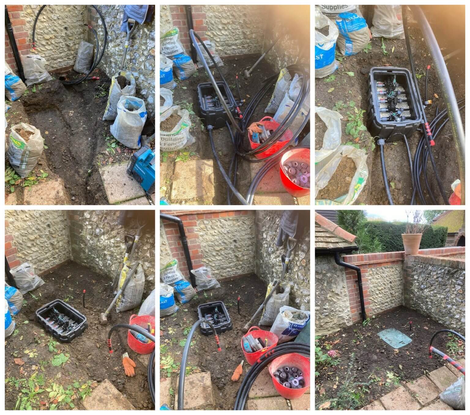 Multi-zone valve box installation | Rosewood Irrigation Services